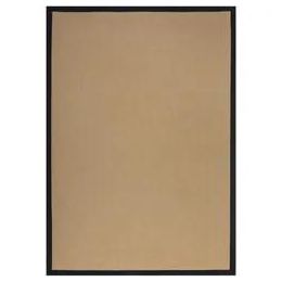 Teppich FLAIR RUGS "Kira mit Fischgrätmuster, aus Jute", schwarz, B:120cm H:3mm L:170cm, Jute, Kunstfaser, Teppiche, mit Fischgrätmuster, aus Jute
