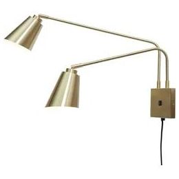IT'S ABOUT ROMI Wandleuchte "BREMEN", gold (goldfarben), 2, Ø 15cm H: 45cm, 1 Stk., Leuchten, Bewegbar in alle Richtungen