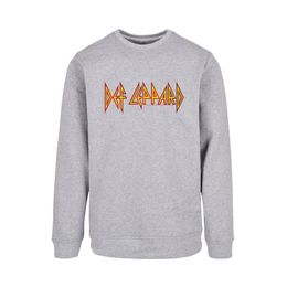 F4NT4STIC Sweatshirt 'Def Leppard' Herren Gr&ouml;&szlig;e XL gelb / grau / rubinrot