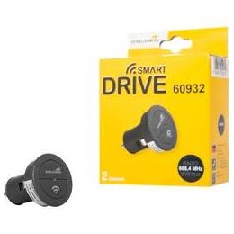 Tor-Funksteuerung Schellenberg "Funk-Autosender Smart DRIVE 2-Kanal", grau (schwarz), B:2,1cm H:3,6cm L:5cm, Kunststoff, Funksteuerungsmodule, zur Bedienung von Garagentorantrieben mit 868,4 MHz