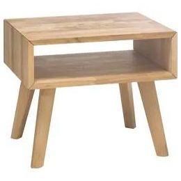 Nachttisch Hasena "Jaca", braun (eiche bianco, geölt), B:50cm H:42cm T:41cm, Eiche massiv, Tische, Nachttisch
