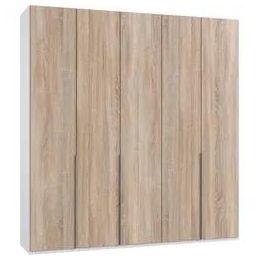 Kleiderschrank wimex "New York", weiß (weiß, front struktureichefarben hell), B:225cm H:236cm T:58cm, Schränke, in vielen Breiten, 208 oder 236cm hoch