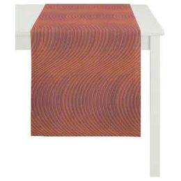 Tischläufer Apelt "2913 Loft Style", orange, B:48cm L:140cm, Polyester, Viskose, Tischdecken