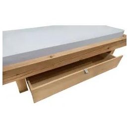 Bettschubkasten Home Affaire "Ultima", beige (natur), B:141cm H:25cm T:67,5cm, Massivholz, Schubladen, Bettschubkasten Bettschublade, im 2er Set, passend zum Bett "Ultima"