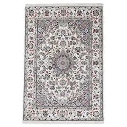Orientteppich WOVEN ARTS "Nain, auch als Läufer", beige (creme), B:250cm H:15mm L:350cm, Wolle, Teppiche, handgeknüpft, Wohnzimmer, reine Wolle