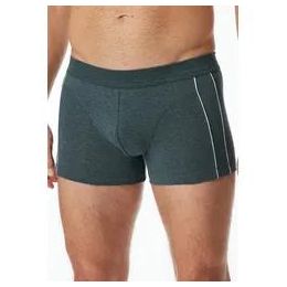 Schlüpfer Schiesser "Comfort Fit", Herren, Gr. 10, blau (806, blau, meliert), Single Jersey, Obermaterial: 95% Baumwolle, 5% Elasthan, meliert, körpernah, Unterhosen, mit seitlichen Kontraststreifen