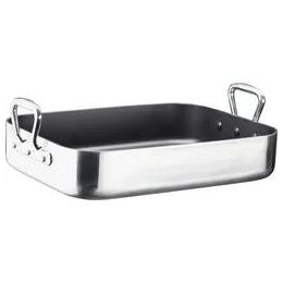 Bräter GSW "Gastro AluTherm", silber, B:29cm H:7cm L:39,5cm, Töpfe, Gastro-Qualität, langlebiger VITAFLON EXTRA Antihaft-Versiegelung