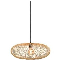 GOOD & MOJO Hängeleuchte "Cango", beige (natur), Ø 60cm H: 25cm, Leuchten