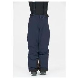 Skihose WHISTLER "Drizzle", Kinder, Gr. 116, EURO-Größen, blau (dunkelblau), 100% Polyester, mehrfarbig, lang, Hosen, mit Hosenträgern und wasserfester Eigenschaft