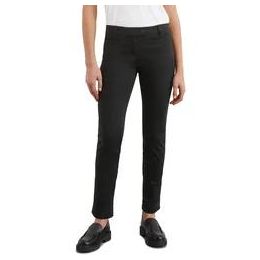 Marc O'Polo Chinohose MARC O'POLO "aus Smooth Sateen Stretch", Damen, Gr. 36, Normalgrößen, schwarz, Obermaterial: 74% Baumwolle, 23% Viskose, 3% Elasthan; Futter: 97% Baumwolle, 3% Elasthan, unifarben, slim fit lang, Hosen