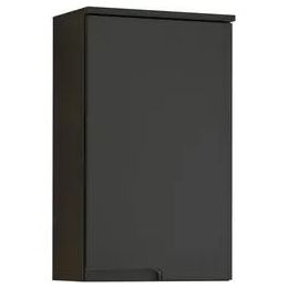 Hängeschrank BASIC BY BALCULINA "Spice, Badezimmerschrank BxTxH 40x67x23 cm", schwarz (schwarz matt), B:40cm H:67cm T:23cm, Holzwerkstoff, Schränke, Breite 40 cm, Griffmulden