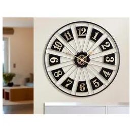 Wanduhr CASABLANCA BY GILDE "Passage", schwarz, B:80cm H:80cm T:4,5cm, Wanduhren
