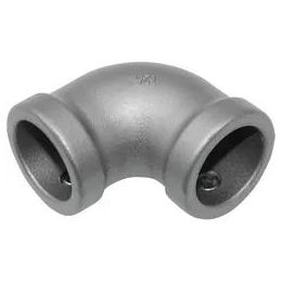 Verbinder Gardinia "Eckstück", silber, Ø:2,5cm, Gardinenstangenhalterungen, Serie Gardinenstange Industrial Home