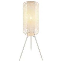 NOWA Stehlampe "DENTON", cremefarben, 1, 1 Stk., Leuchten, Stehleuchte cremefarben Design Lampe Wohnzimmer Schlafzimmer, Stehlampe