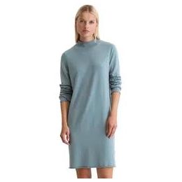 Marc O'Polo Strickkleid MARC O'POLO "aus edlem Schurwolle-Viskose-Mix", Damen, Gr. 40, Normalgrößen, slate blau, Obermaterial: 37% Polyamid, 34% Schurwolle, 25% Viskose, 4% Elasthan, unifarben, regular fit knielang, Rollkante, Kleider