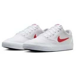 Sneaker Nike SPORTSWEAR "CHARGE CNVS", Gr. 47,5, weiß, university rot, weiß, weiß, Textil, Schuhe