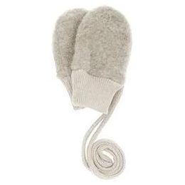 Fäustlinge MaxiMo, Baby, Gr. 6M,Outdoormode,Herbstmode, beige (düne), Fleece, Wolle, unifarben, Handschuhe, atmungsaktiv, wärmend, Wollfleece