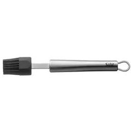Backpinsel Silit "Classic Line", edelstahl, schwarz, T:21,5cm, Edelstahl, Silikon, Lebensmittelpinsel, Silikonborsten, Edelstahlgriff, Aufhängeöse, hitzebeständig bis 200C