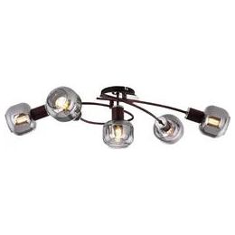 Globo LIGHTING Deckenleuchte "PALLO", bronzefarben, 1 Stk., Leuchten, Deckenlampe/Wohnzimmer/Schlafzimmer/modern