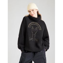 Luhta Sportpullover 'Linatti' Damen Gr&ouml;&szlig;e M gold / schwarz