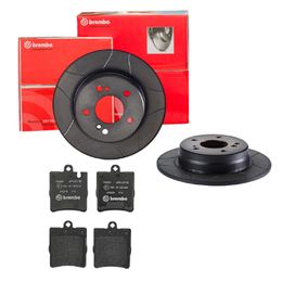 Brembo Bremsensatz-Hinterachse MAX LINE / STANDARD Bremsensatz, Scheibenbremse hinten rechts links Geschlitzt 278mm f&uuml;r MERCEDES-BENZ CHRYSLER A003420