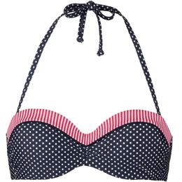 s.Oliver Bikinitop Damen Gr&ouml;&szlig;e 75 marine / rot / wei&szlig;