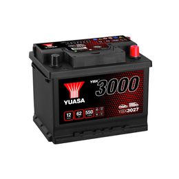 Yuasa YBX3000 - SMF 12V 62Ah 550A Starterbatterie für SKODA VW SUZUKI LAND ROVER IVECO VOLVO NISSAN RENAULT CITROËN/PEUGEOT FIAT MAZDA VAUXHALL FORD A