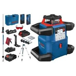 Bosch Rotationslaser GRL 600 CHV 18 V / 1x 4,0 Ah ProCORE Akku + Ladeger&auml;t + Messstab + Stativ inkl. Zubeh&ouml;r-Set in Koffer - 06159940P5