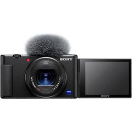Sony Kompaktkamera »Vlog-Kamera ZV-1«, 20, 1, Bluetooth, inkl. seitlich klappbares Selfie-Display für Vlogging & YouTube, 4K Video schwarz...