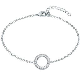 Lulu & Jane LULU & JANE Gliederarmband &raquo;AV181&laquo; verziert mit Kristallen von Swarovski silber + wei&szlig; none Elegantes Damen-Armband