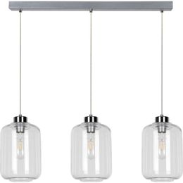 BRITOP LIGHTING Pendelleuchte »TARRO« E27 1 Stk. Mit Hochwertigen Glasschirmen, Made in Europe, LM E27/exclusive silberfarben