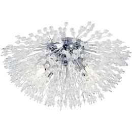 Searchlight Deckenleuchte »Sunburst 4Lt Flush - Chrome Metal & Glass Beads« G9 1 Stk. Chrom und Klar