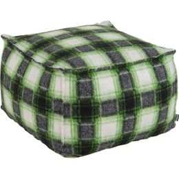 H.O.C.K. HOCKer &raquo;Scorpio&laquo; 1 Stk. tlg. 55/55/35 cm gr&uuml;n Bezug: 70% Wolle, 30% Polyester