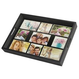 ZEP Photo Tray black 43x35 Holz Fototablett 9 Bilder W002