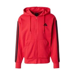 adidas Sportswear Sportsweatjacke 'Essentials' Herren Größe L rot / schwarz