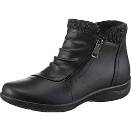 Damen Stiefelette mit Warmfutter schwarz, Größe 38