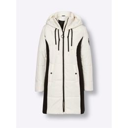 Heine Witt Damen Longjacke mit Kapuze, champagner, Gr&ouml;&szlig;e 50