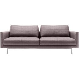 3-Sitzer "CR.414, Designsofa, edles Sofa, Loungesofa, Ledersofa, klares Design", lila (violett, stgr), B:200cm H:91cm T:106cm, CREATION BY ROLF BENZ, Sofas, aus Leder oder Chenille, erstklassiger Sitzkomfort, legere Polsterung