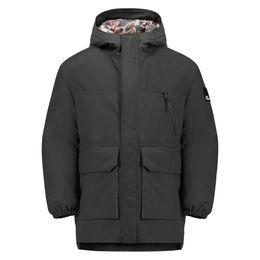 Funktionsparka Jack Wolfskin "TEEN 2L INS PARKA Y", Kinder, Gr. 176, schwarz (granite, schwarz), OBERSTOFF 100% POLYESTER, FUTTER 100% POLYESTER FÜLLUNG 100% POLYESTER, Jacken