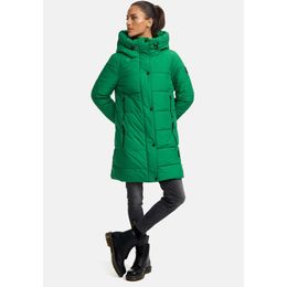 Winterjacke Marikoo "Karumikoo XVI", Damen, Gr. 5XL, smaragd grün, Obermaterial: 100% Polyester; Futter: 100% Polyester; Wattierung: 100% Polyester; Ärmelfutter: 100% Polyester, Jacken, mit großer Kapuze, Topseller