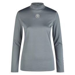 Pikeur Athleisure Funktions-Shirt mit Stehkragen gr&uuml;n Damen 42