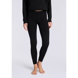 Leggings BOSS "Pure", Damen, Gr. S, N-Gr, schwarz 001, Obermaterial: 57% Polyacryl, 34% Modal, 5% Elasthan, 4% Wolle, figurbetont lang, Hosen