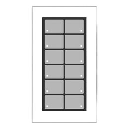 Issendorff Glas-Tastenfeld wei&szlig; m. 12 Tasten LCN - GT12W (30044)