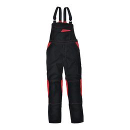 K&Uuml;BLER WORKWEAR K&uuml;bler IMAGE DRESS Latzhose schwarz/mittelrot 28 ; K&uuml;bler Workwear (3347 3411-9955-28)