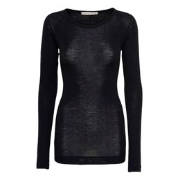 SEAMLESS BASIC Damen Funktionstop "Seamless Basic T-shirt Woolen Jade"schwarz, Obermaterial: 100% Wolle, Tops