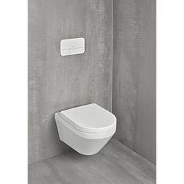 Villeroy & Boch Villeroy und Boch Architectura Combi-Pack Wand-WC mit WC-Sitz 4694CL01 oval, 37x53 cm, TwistFlush, Abgang waagerecht, weiß