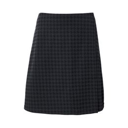 Tchibo - Sweatrock mit Hahnentritt-Jacquard - Damen - Gr. M - schwarz/jacquard