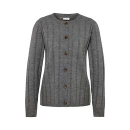 Tchibo - Gerippte Strickjacke - Damen - Gr. XL - grau