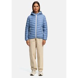 Winterjacke Marikoo "Pack mich ein", Damen, Gr. M, blau (powder blau), Obermaterial: 100% Polyester; Innenmaterial: 100% Polyester; Futter&Wattierung: 100% Polyester, Jacken, Mit Kapuze und Beutel zum Verstauen der Jacke