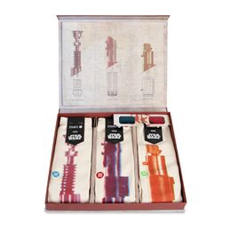 Stance Socken 'SABER CREW BOX SET' Herren Größe 44/45 beige / beere / dunkelorange / karminrot